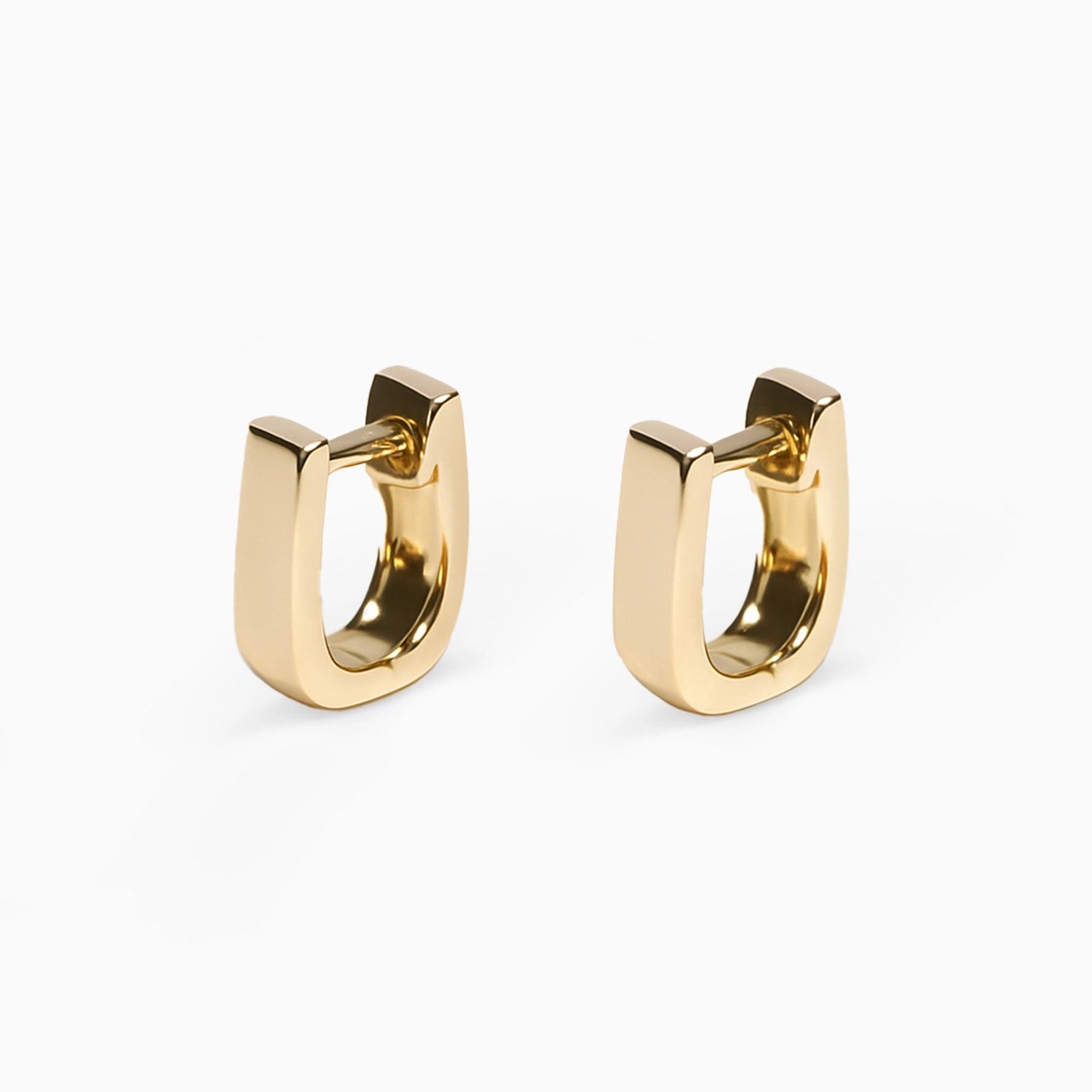 Nora Square Edge Huggies | NOBLE Jewellery