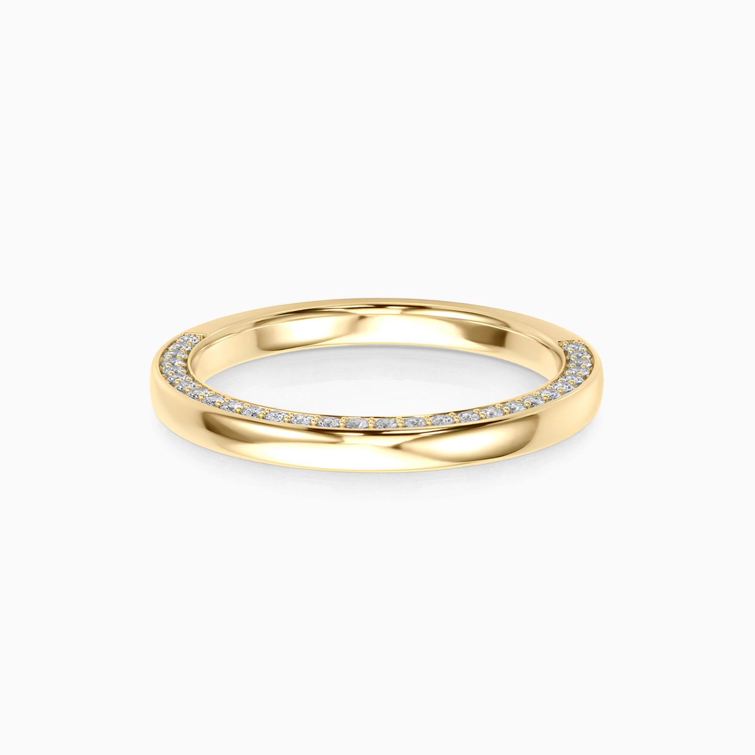 Remi Hidden Diamond Band | Diamond Wedding Band | NOBLE